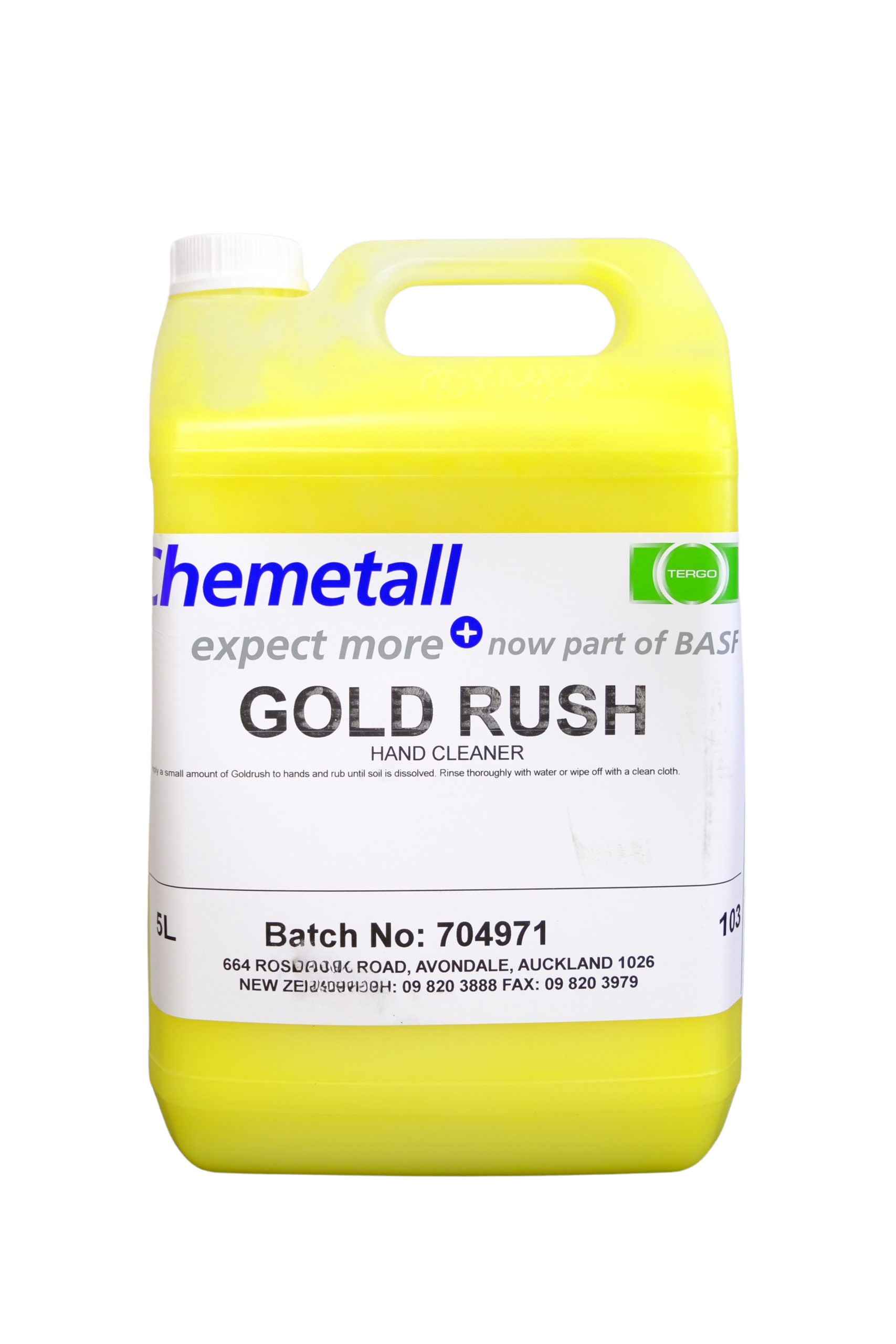 Tergo Gold Rush HD Hand Cleaner 20L – Core Hygiene
