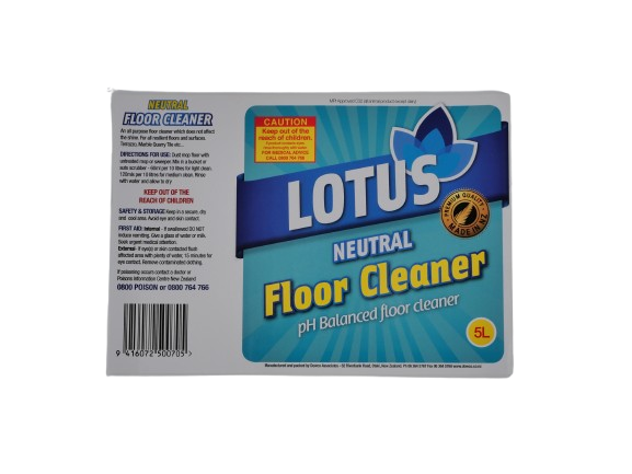 Lotus Floor Cleaner Label 5L – Core Hygiene