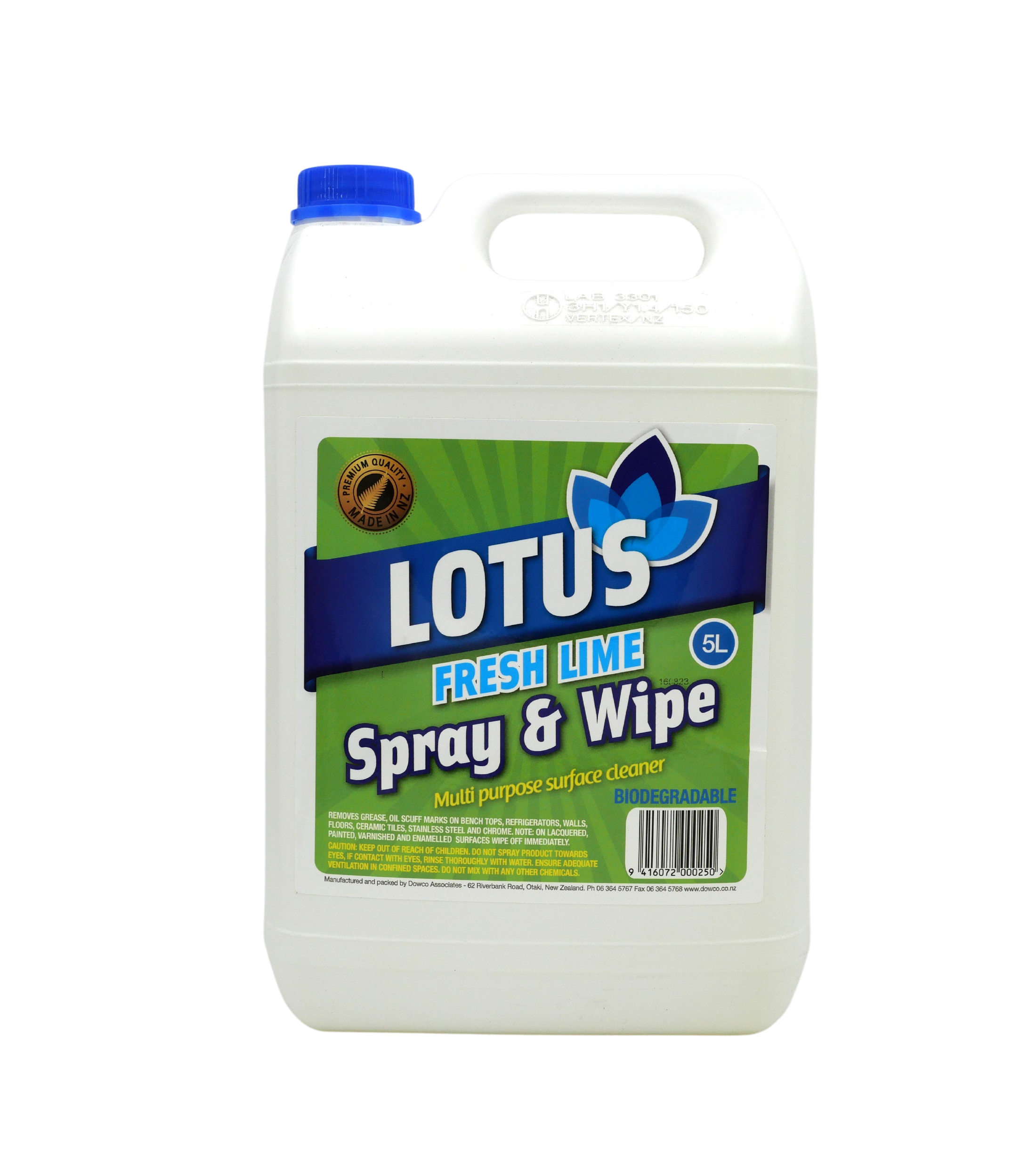 Lotus Spray and Wipe 5L – Core Hygiene