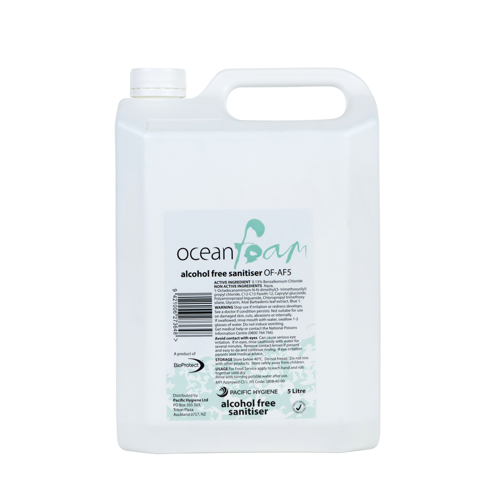 Ocean Foam Alcohol Free Hand Sanitiser 5 Litre – Core Hygiene