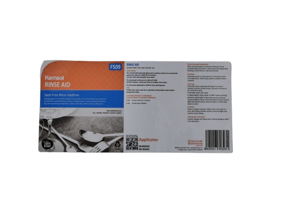 Rinse Aid App Label – Core Hygiene