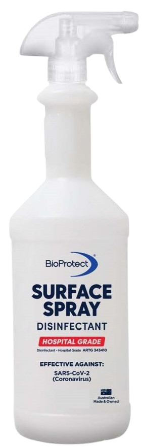 BioProtect Surface Spray Disinfectant 550ml Spray Bottle – Core Hygiene